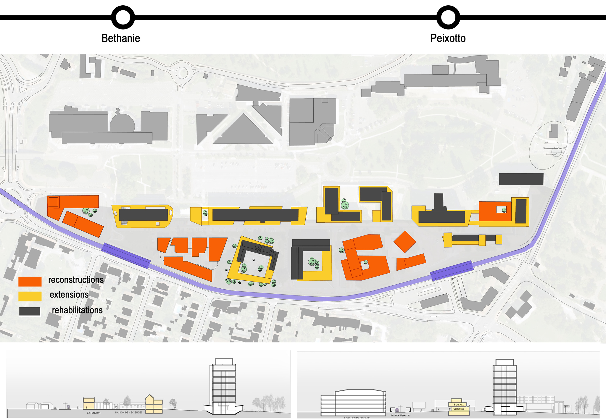 Requalification urbaine du Campus de Talence Bordeaux 1 – OMAR LAKHDAR ...